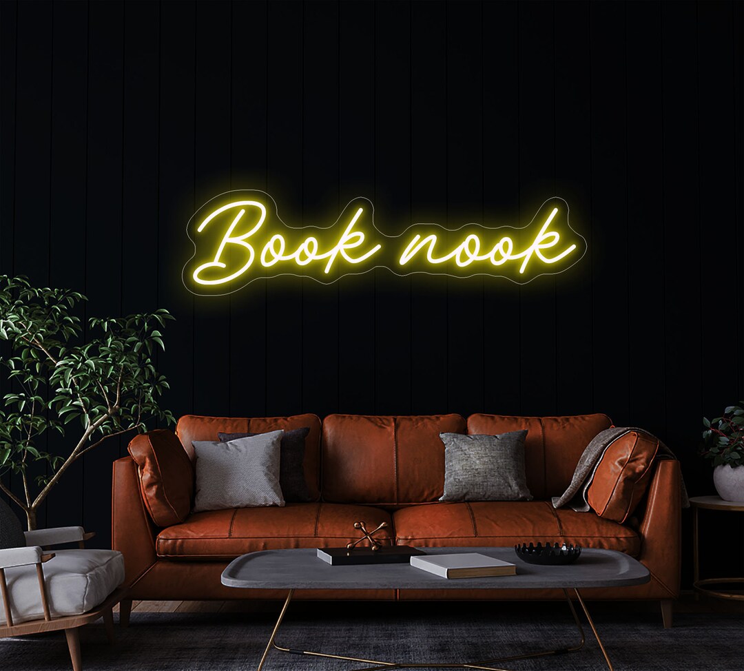 Book Nook Neon Sign for Study Wall Art Home Decoration Dorm - Etsy