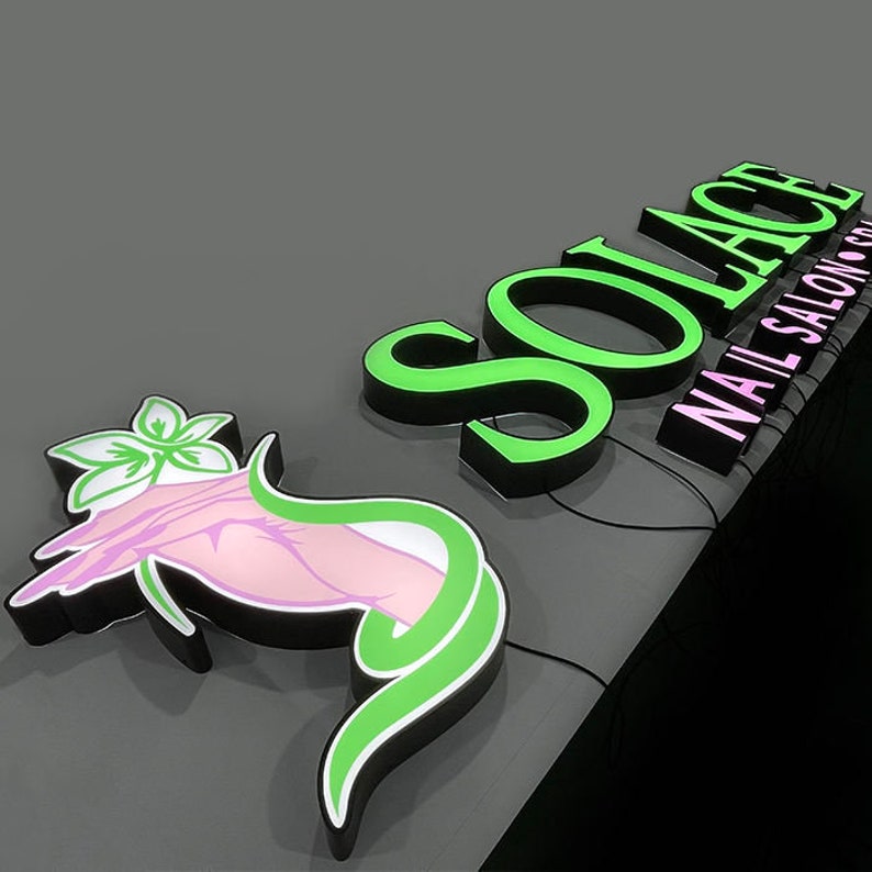 Custom 3D Face Light Sign Custom Bussiness Logo Led Bussiness - Etsy
