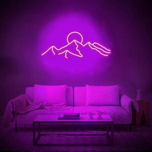 Sunrise Mountains Neon LED Sign Home Decor Custom Made Neon - Etsy