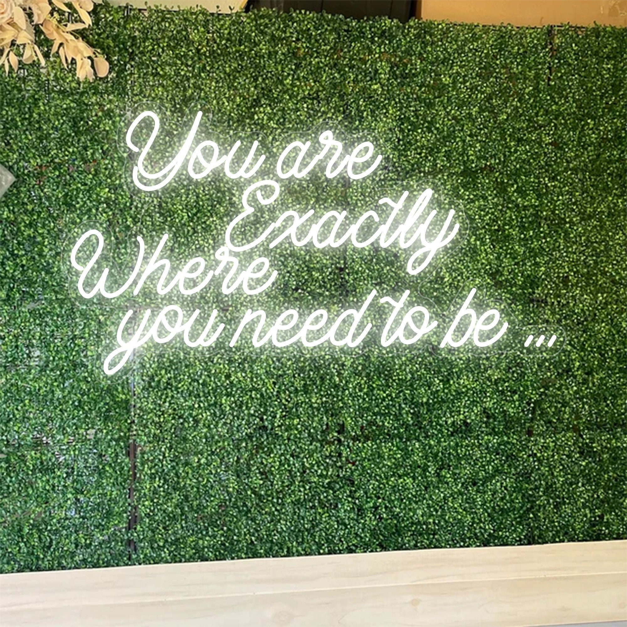 You Are Exactly Where You Need to Be Neon - Etsy