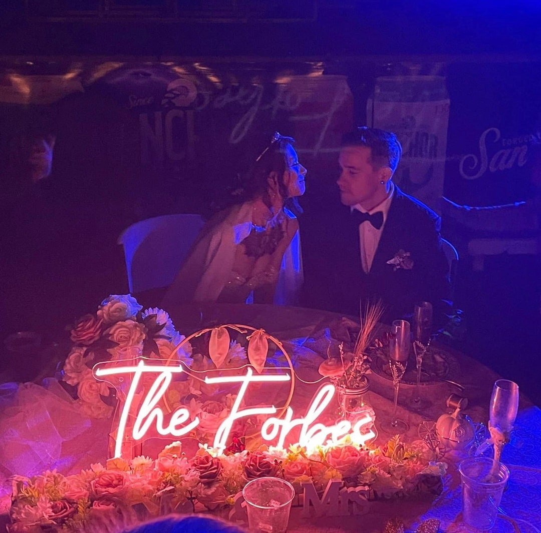 Custom Wedding Neon Sign / Wedding Led Neon Sign / Emgagement Neon Sign ...