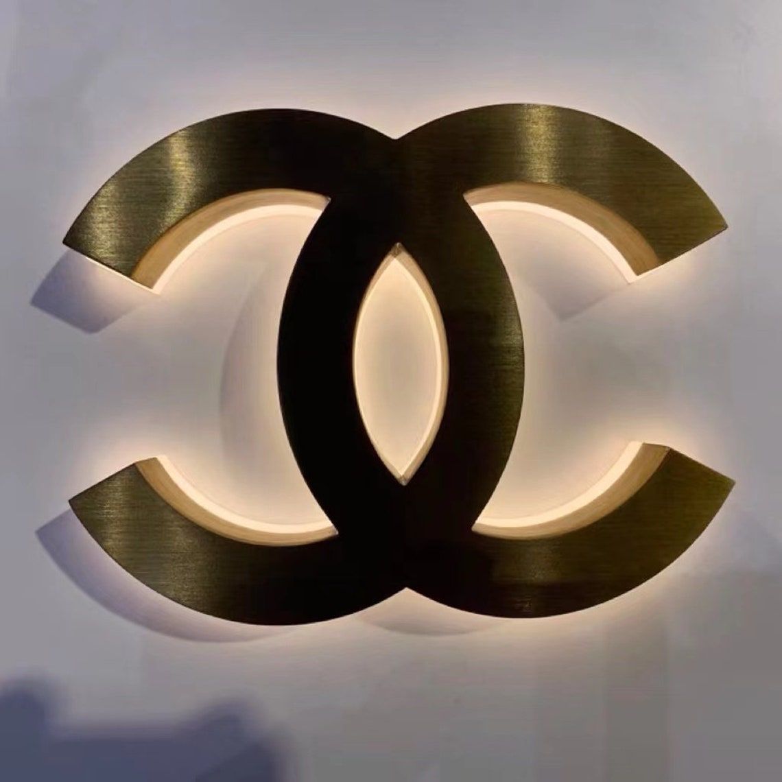 Custom Stainless Steel Logo Sign Illuminated Logo Sign - Etsy