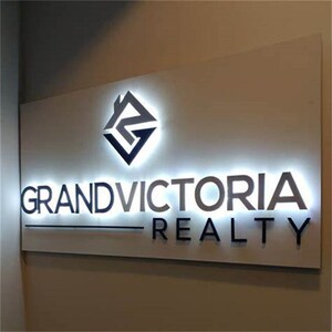 Custom Stainless Steel Logo Sign, Illuminated Logo Sign Backlit-brushed ...