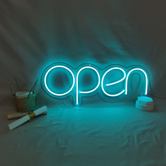 Led Open Neon Sign Shop Decoration Sign Neon Open Light Led - Etsy