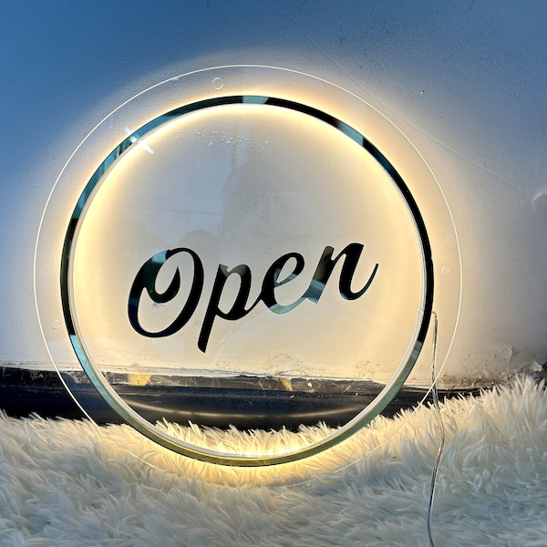 Lighted Open Sign - Etsy