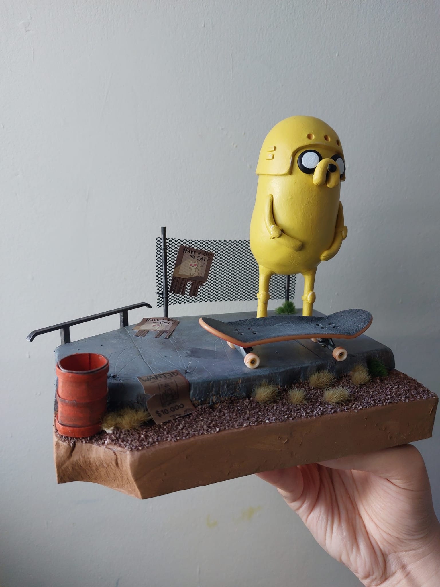 Adventure Time Jake Skater Skate Diorama / Figura Coleccionable De ...