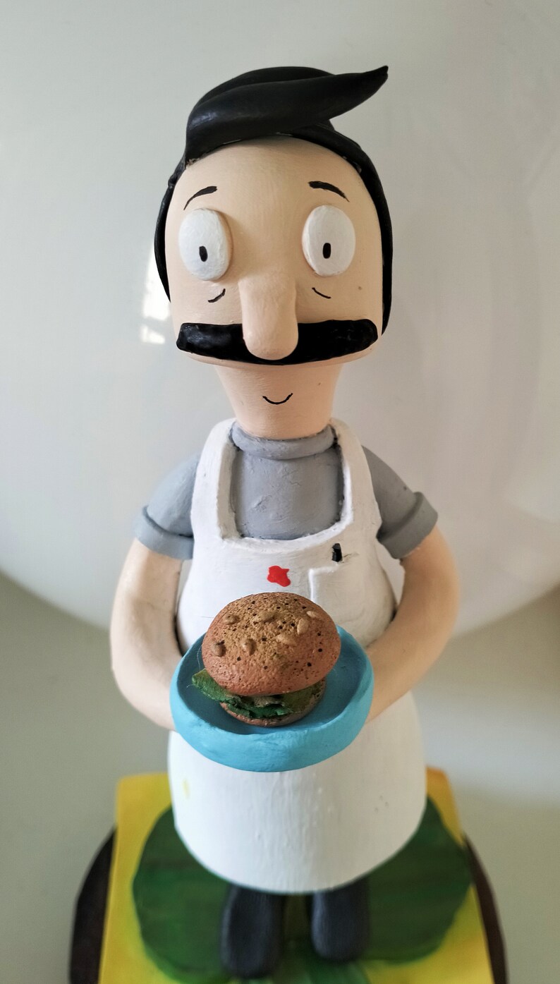 Bob's Burgers Sculpture Handmade Bob Belcher Figurine-charming Bob's ...