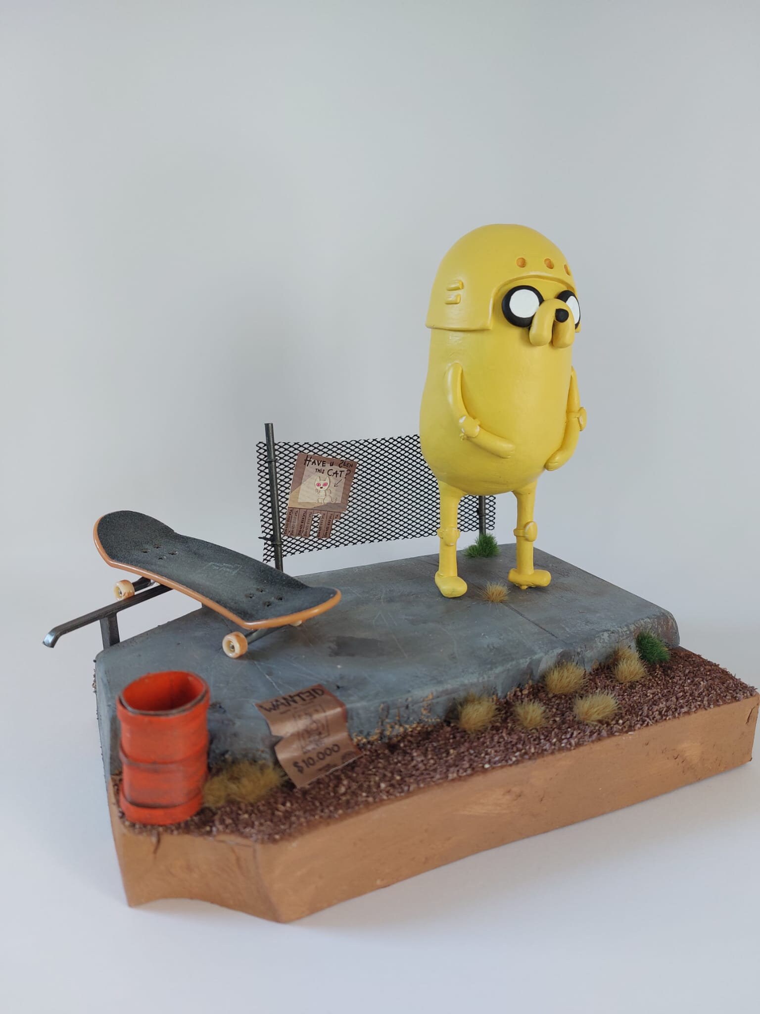 Adventure Time Jake Skater Skate Diorama / Figura Coleccionable De ...