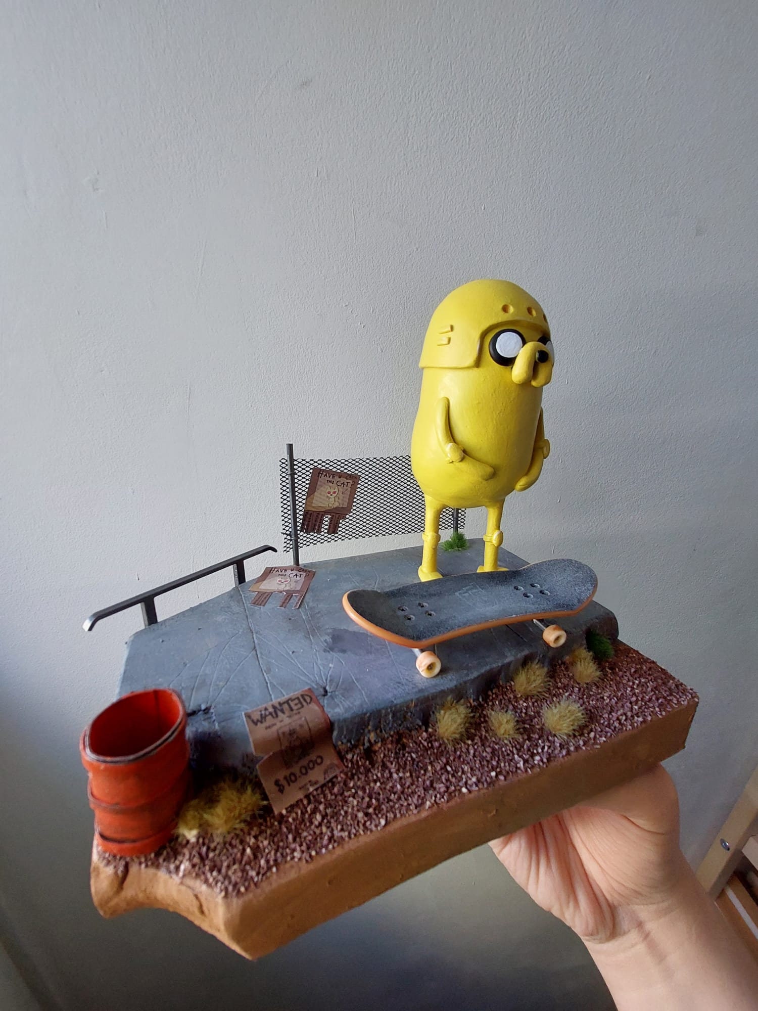 Adventure Time Jake Skater Skate Diorama / Figura Coleccionable De ...