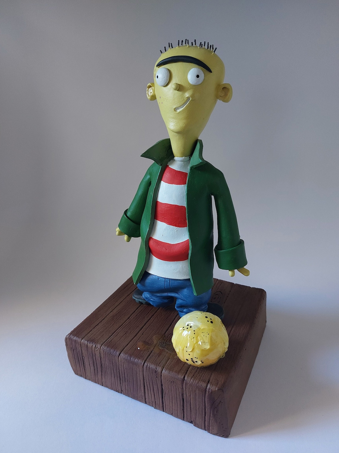 Figura de Ed Edd y Eddy Escultura de rojo de dibujos animados - Etsy México