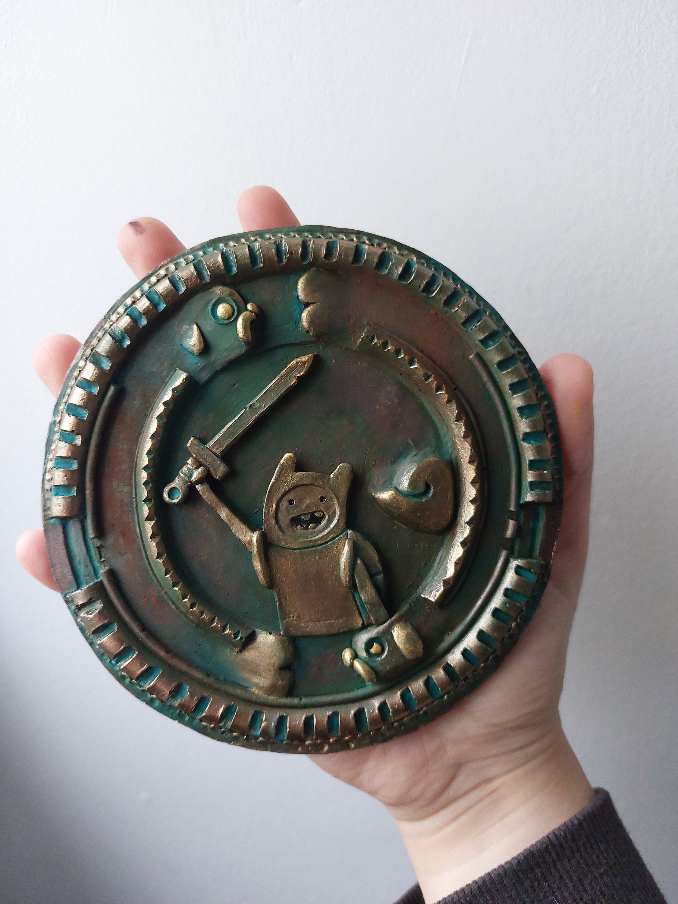 Adventure Time Relief Cute Adventure Time Figurine Finn and Jake Gift ...