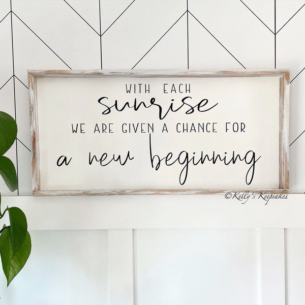 New Beginning Sign - Etsy