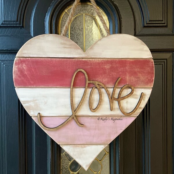 Heart Door Hanger - Etsy