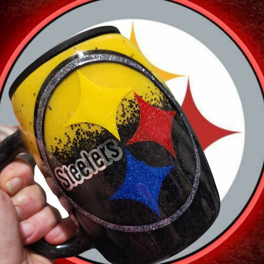 Steelers Glitter Tumbler - Etsy