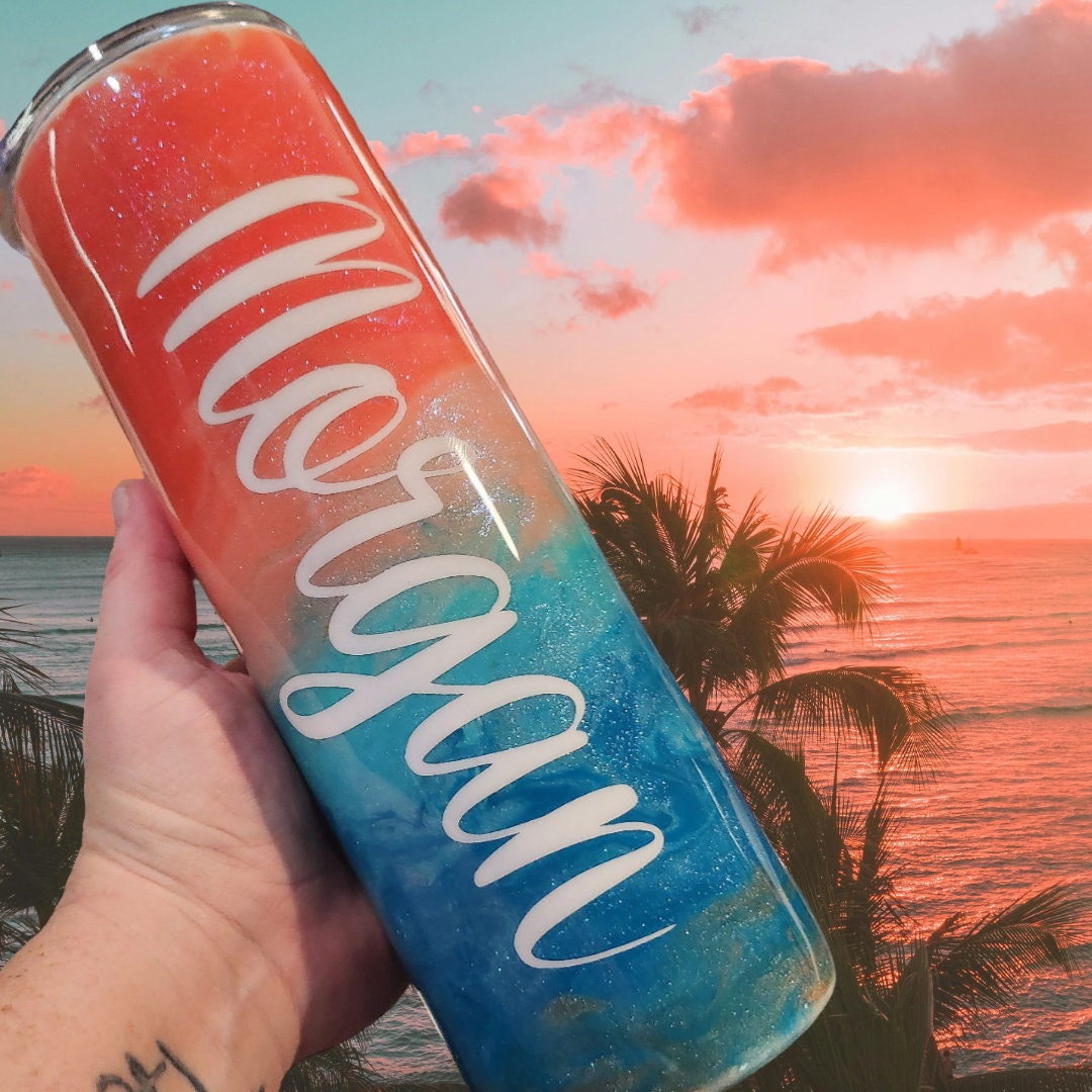 Custom Personalized Beach Tumbler - Etsy