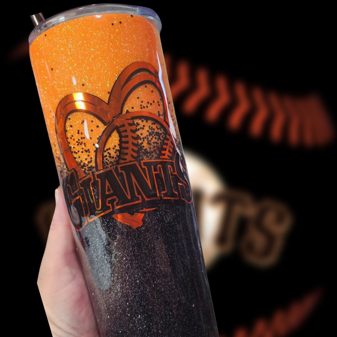 Giants Glitter Tumbler - Etsy