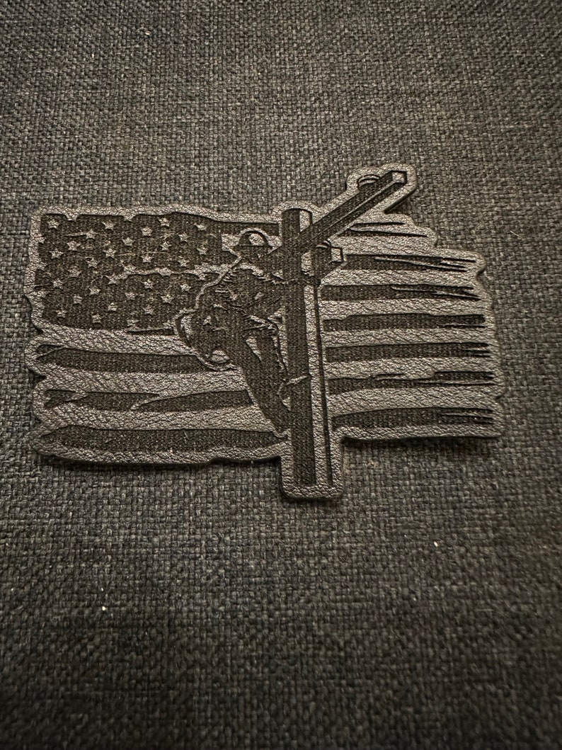 Lineman Flag Patch Trucker Hat, Richardson 112 6 Panel, Lonestar Leatherette Patch Hat - Etsy