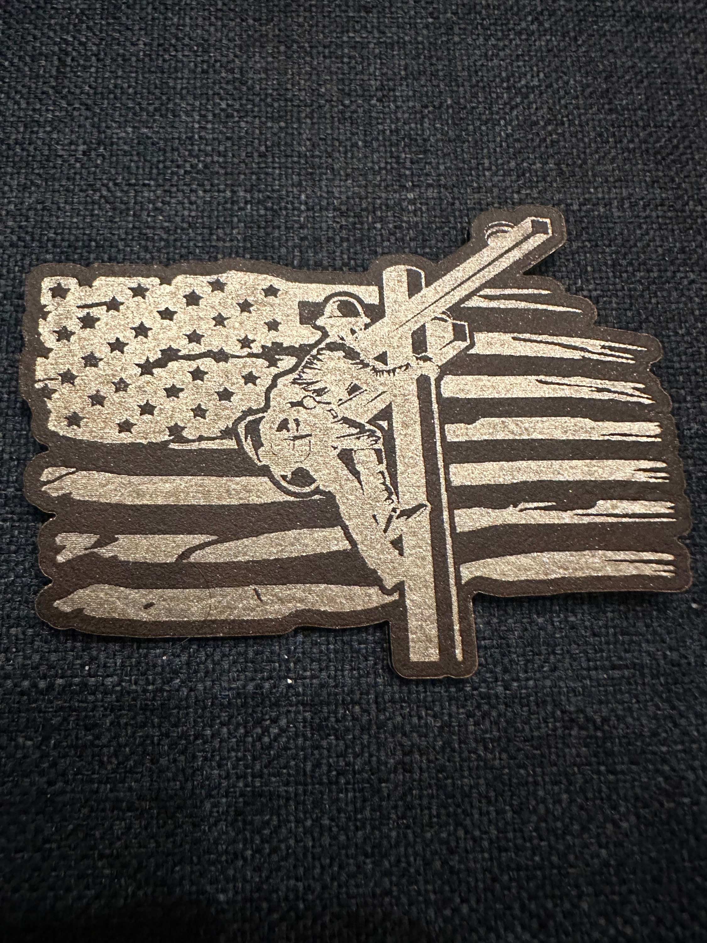 Lineman Flag Patch Trucker Hat, Richardson 112 6 Panel, Lonestar ...