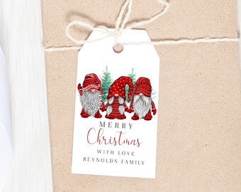 Gnome Gift Tags | Etsy