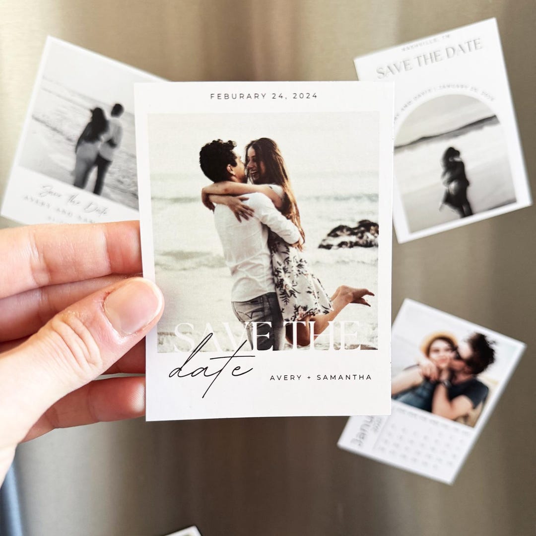 Save the Dates Magnet, Save the Date Polaroid Square Fridge Magnet ...