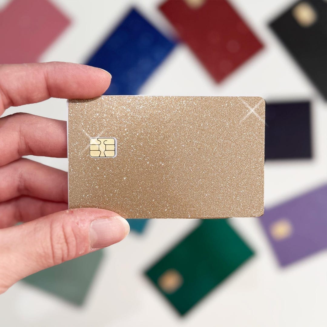 Bling Debit Card Skin Credit Card Sticker Bank Card Sticker High Shine ...