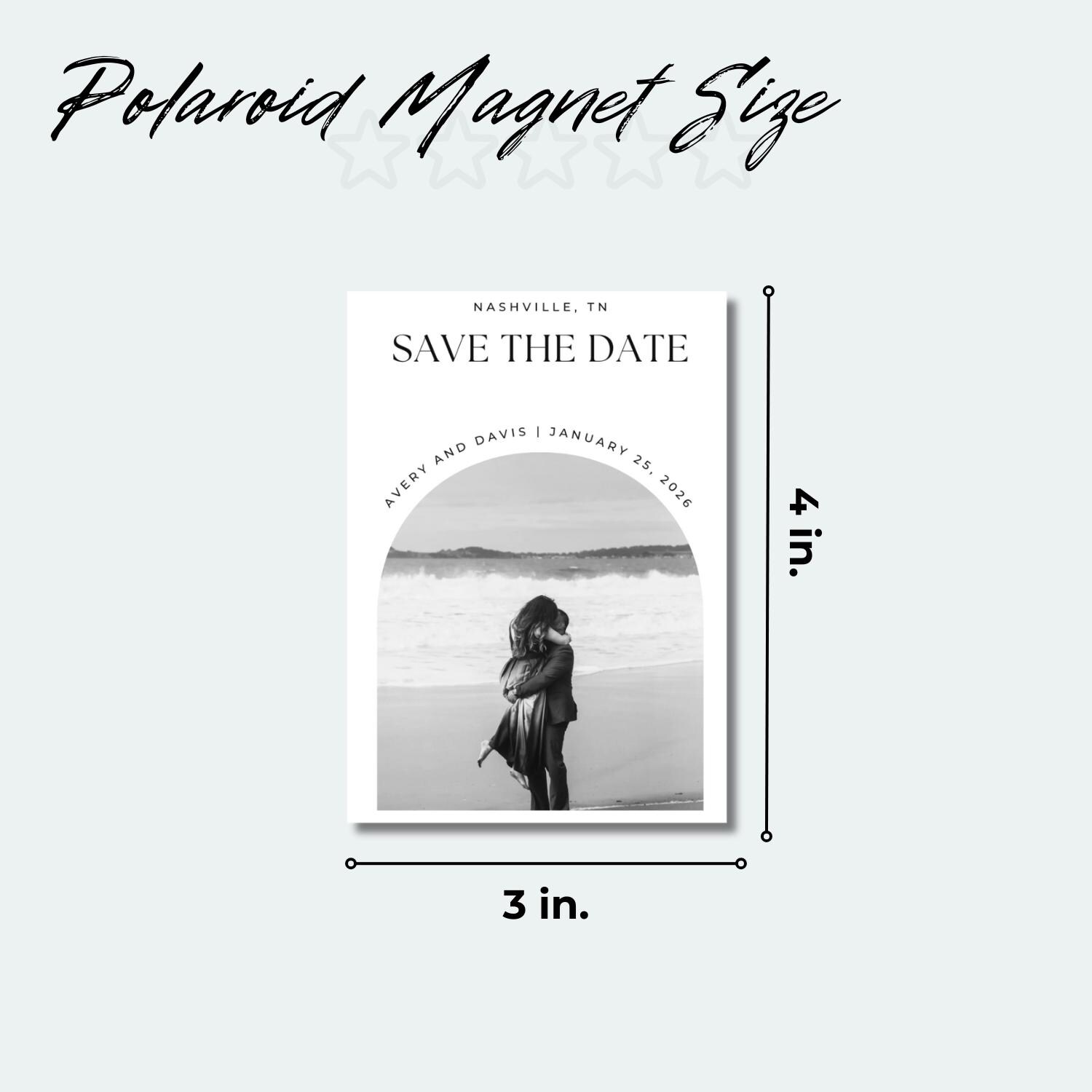 Save the Dates Magnet, Save the Date Polaroid Square Fridge Magnet ...