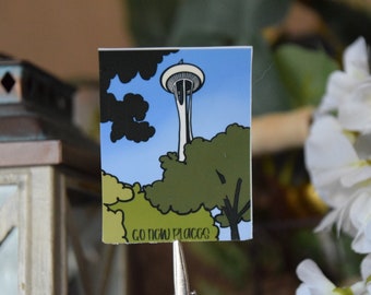 Seattle Space Needle Sticker - Etsy