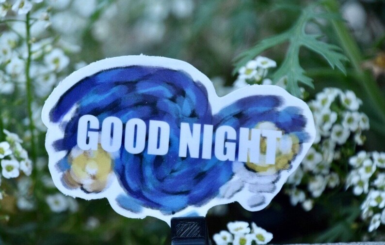 Good Night Sticker - Etsy