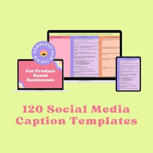 120 Social Media Captions Product Based Business / Sales & - Etsy