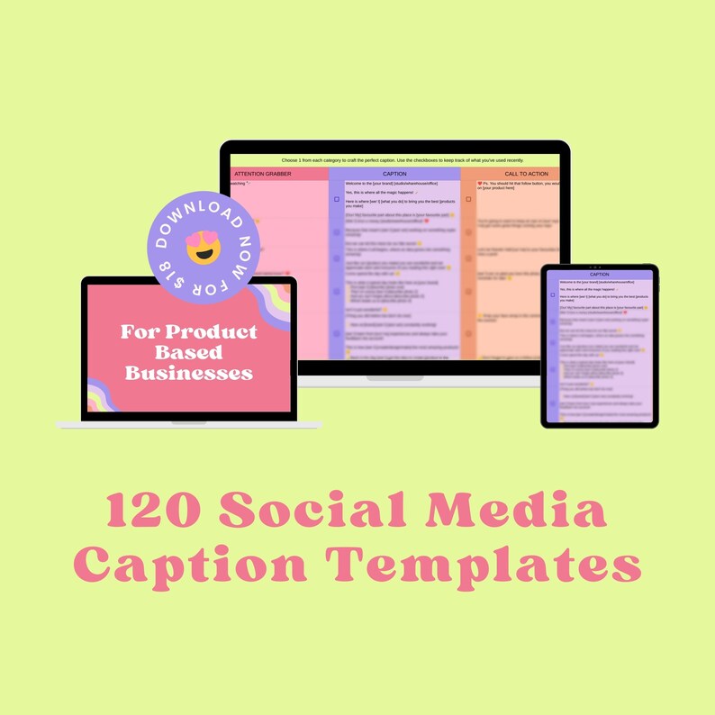 120 Social Media Captions Product Based Business / Sales & - Etsy
