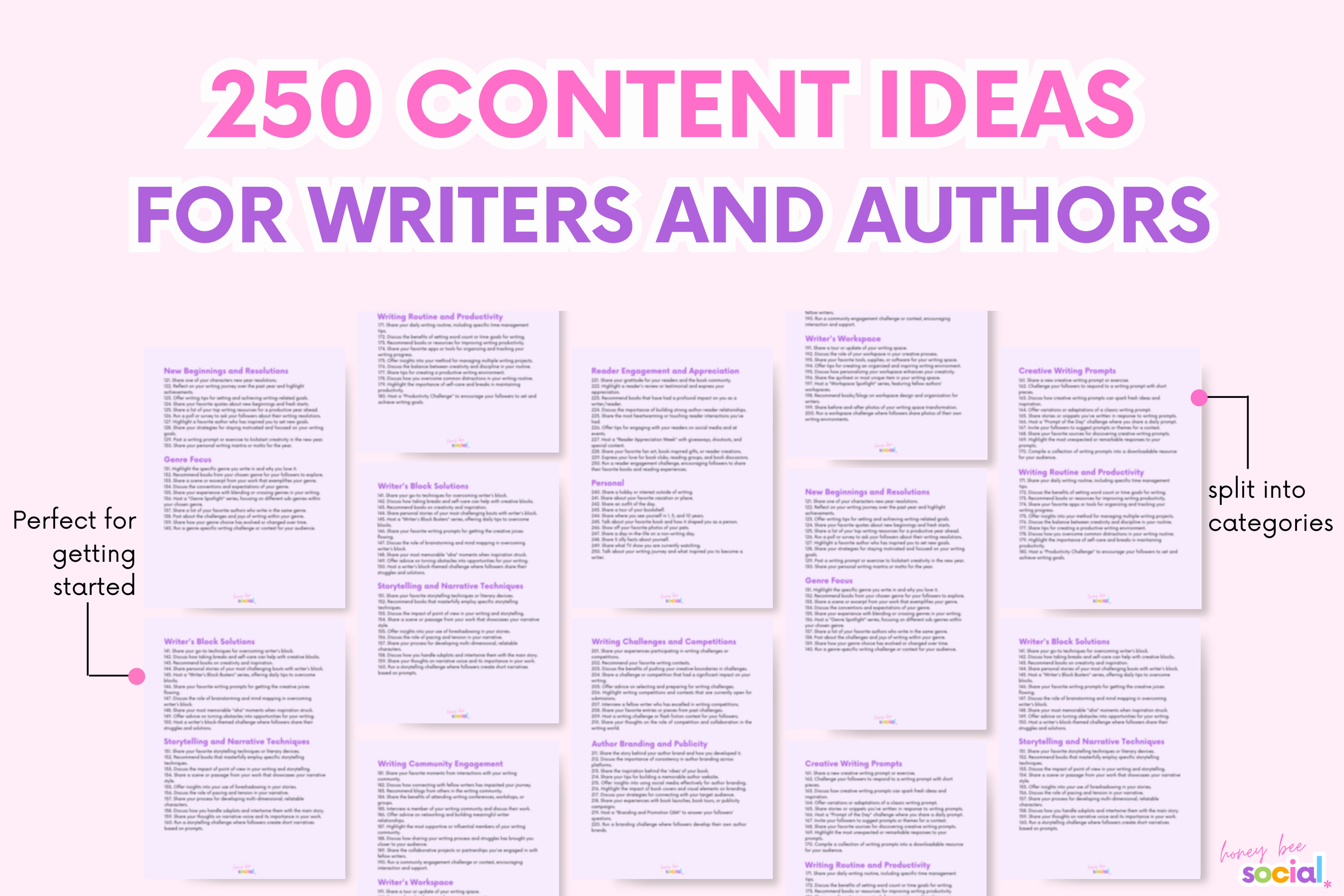 250 Social Media Content Ideas for Authors & Writers | Instagram Tik ...