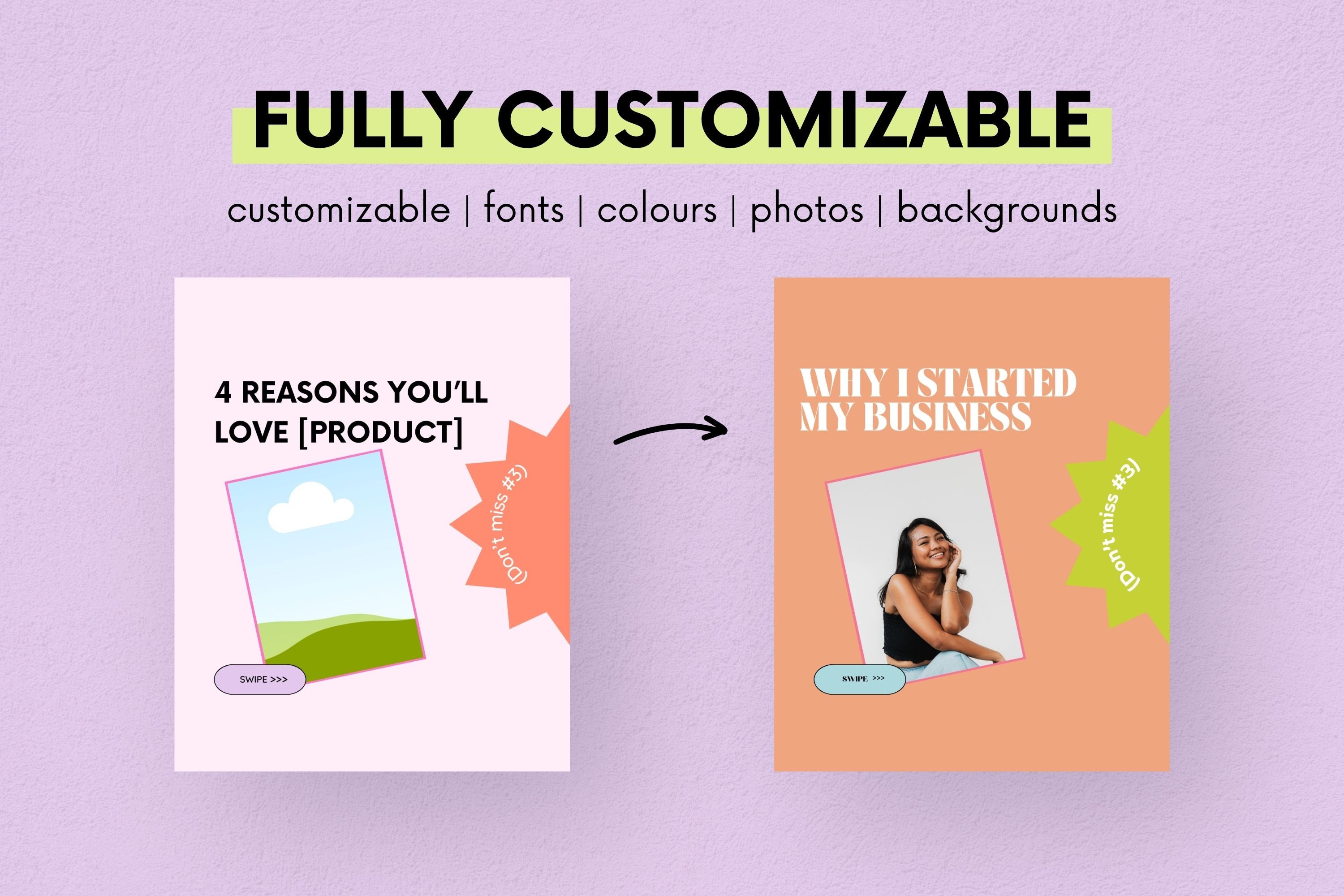 10 Seamless Carousel Sets for Instagram | Canva Templates | Instagram ...