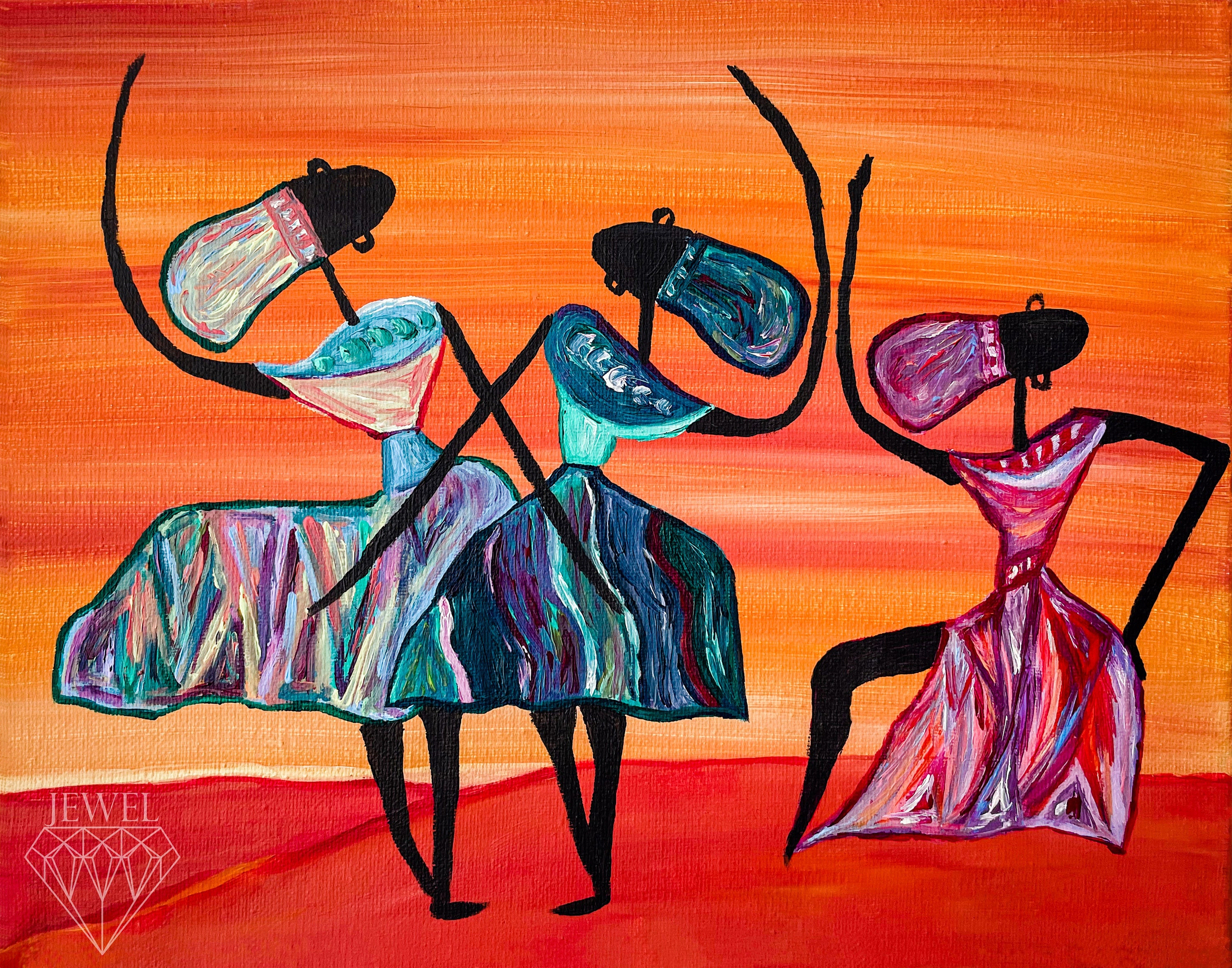 Dance Your Freedom- African Women Dancers, Sunset Print - Etsy
