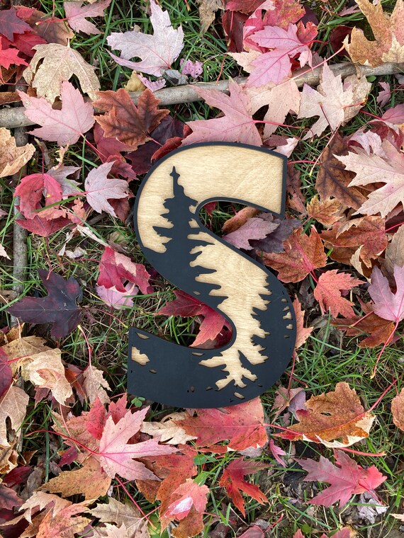 Custom Layered Forest Letters // Tree Letters // Nursery Decor - Etsy