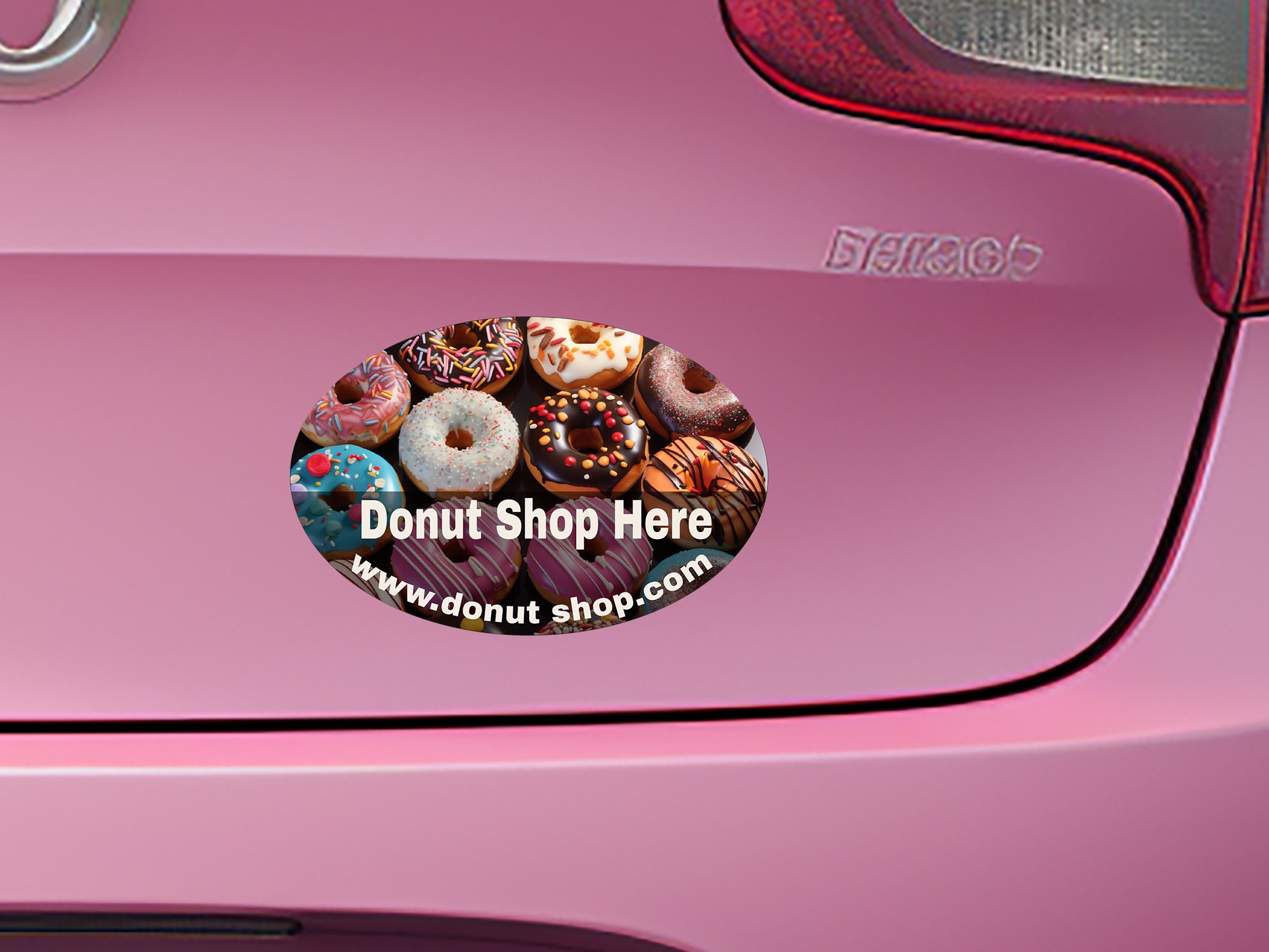 Custom Oval Car Magnet - 6"x4" High-quality Print, Strong Magnet ...