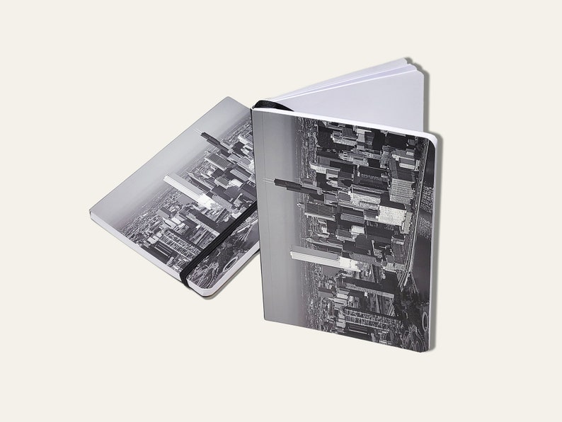 Chicago Skyline Travel Notebook | Set of 2 Notebooks | 120 Blank Pages ...