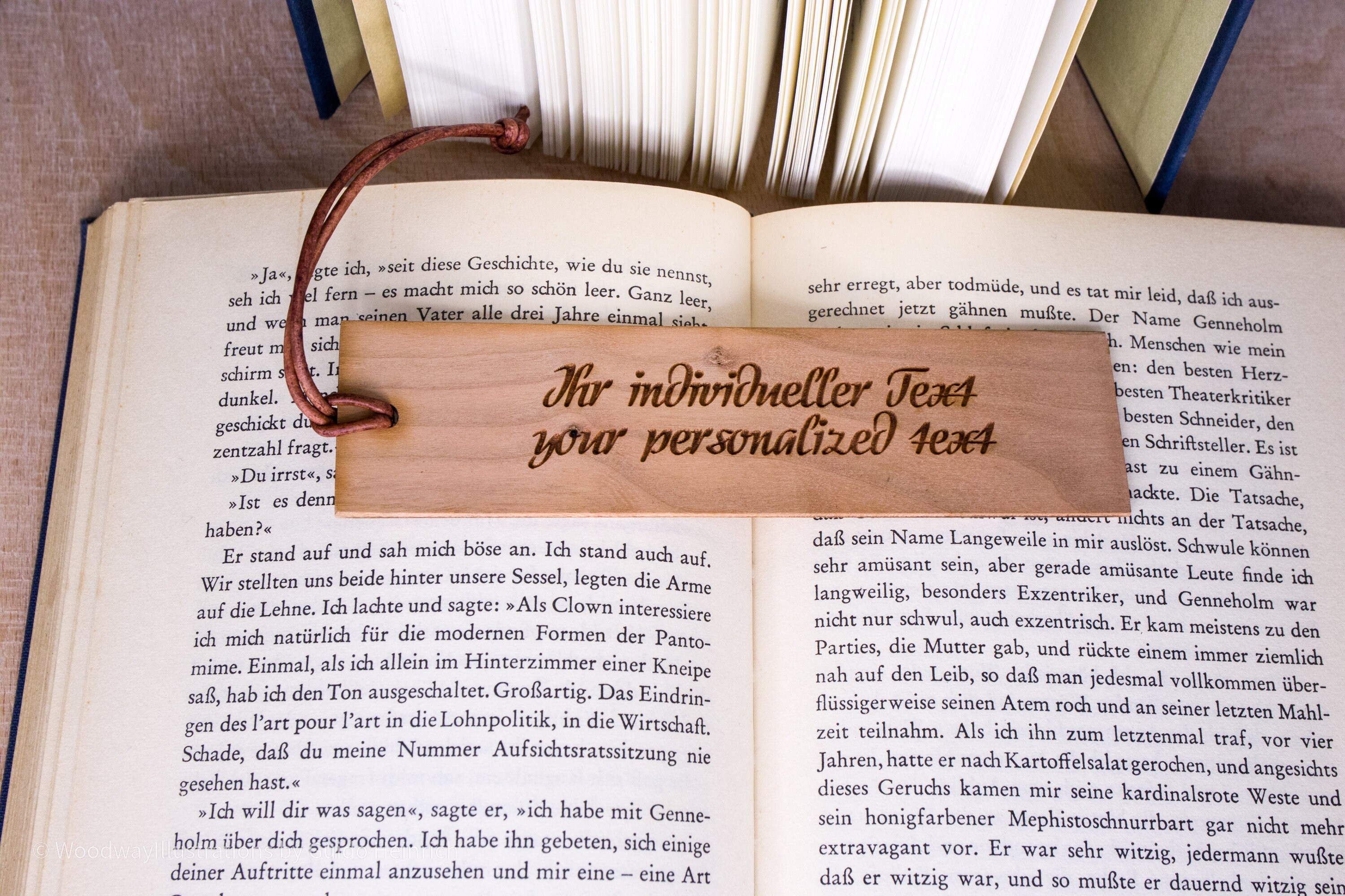Cherry Wood Bookmark "buddhist Monk" - Etsy