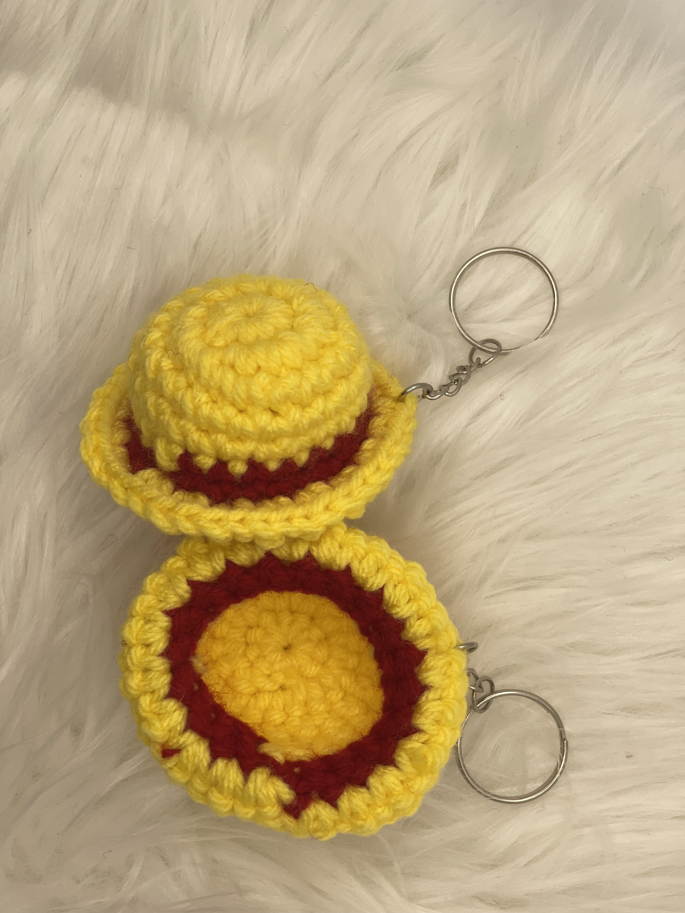 Luffy One Piece Crochet Keychain Hat | Etsy
