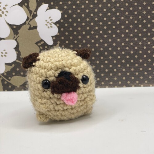 Adorable Crochet Mini Pug Potato Pug Pug Desk Toy Amigurumi - Etsy