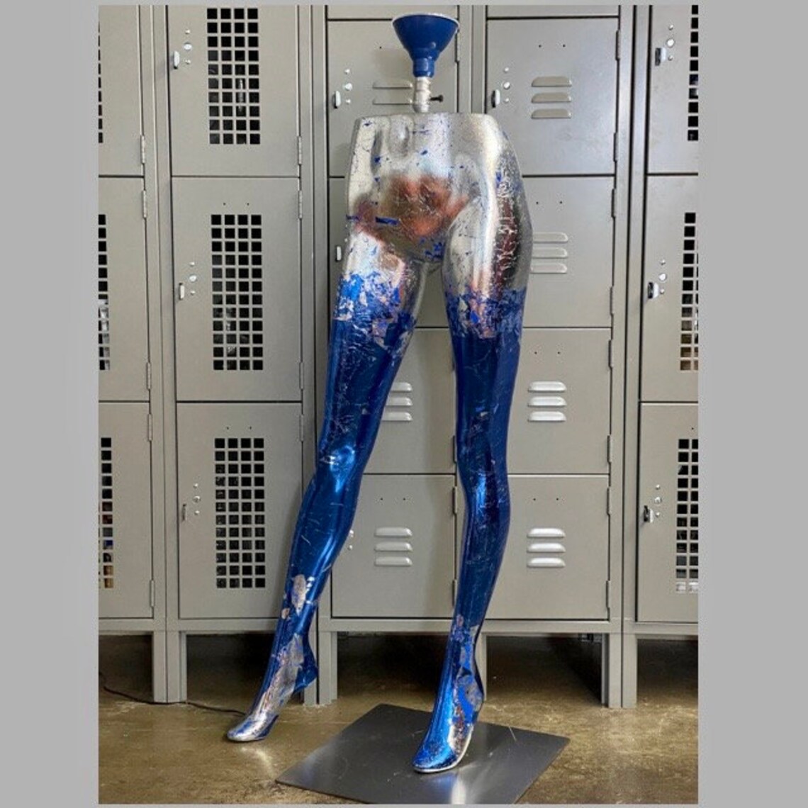 Metal Leaf Mannequin Leg Lamp - Etsy