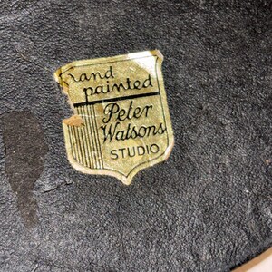 Vtg Reverse Glass Victorian People Silhouette Hand Painted Peter ...