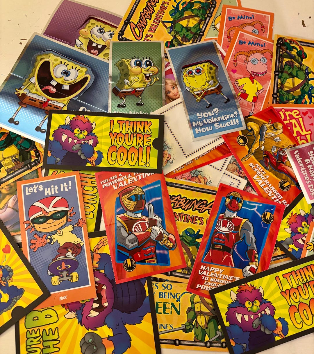 Y2K Mystery Valentines Day Cards Dozen Inc My Pet Monster Ninja Turtles ...