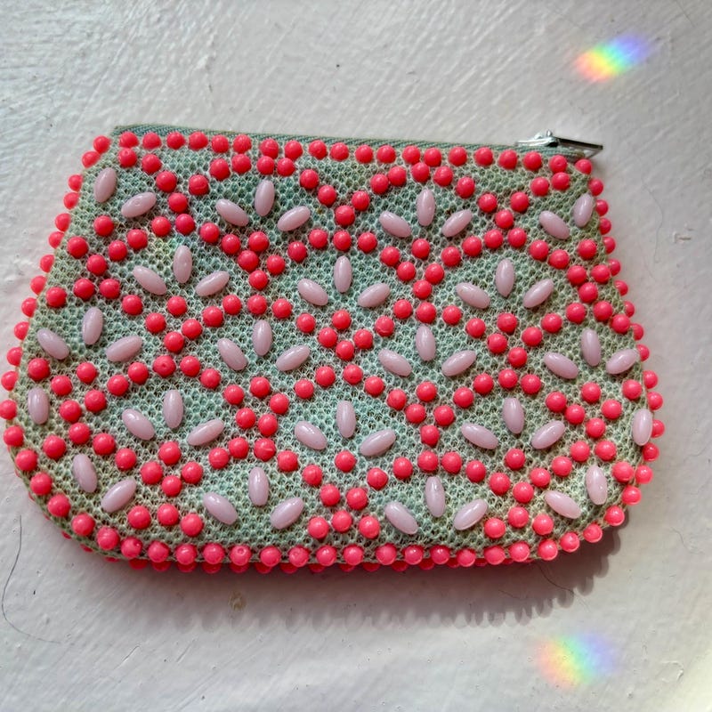 Vtg Beaded Coin Purse - Etsy