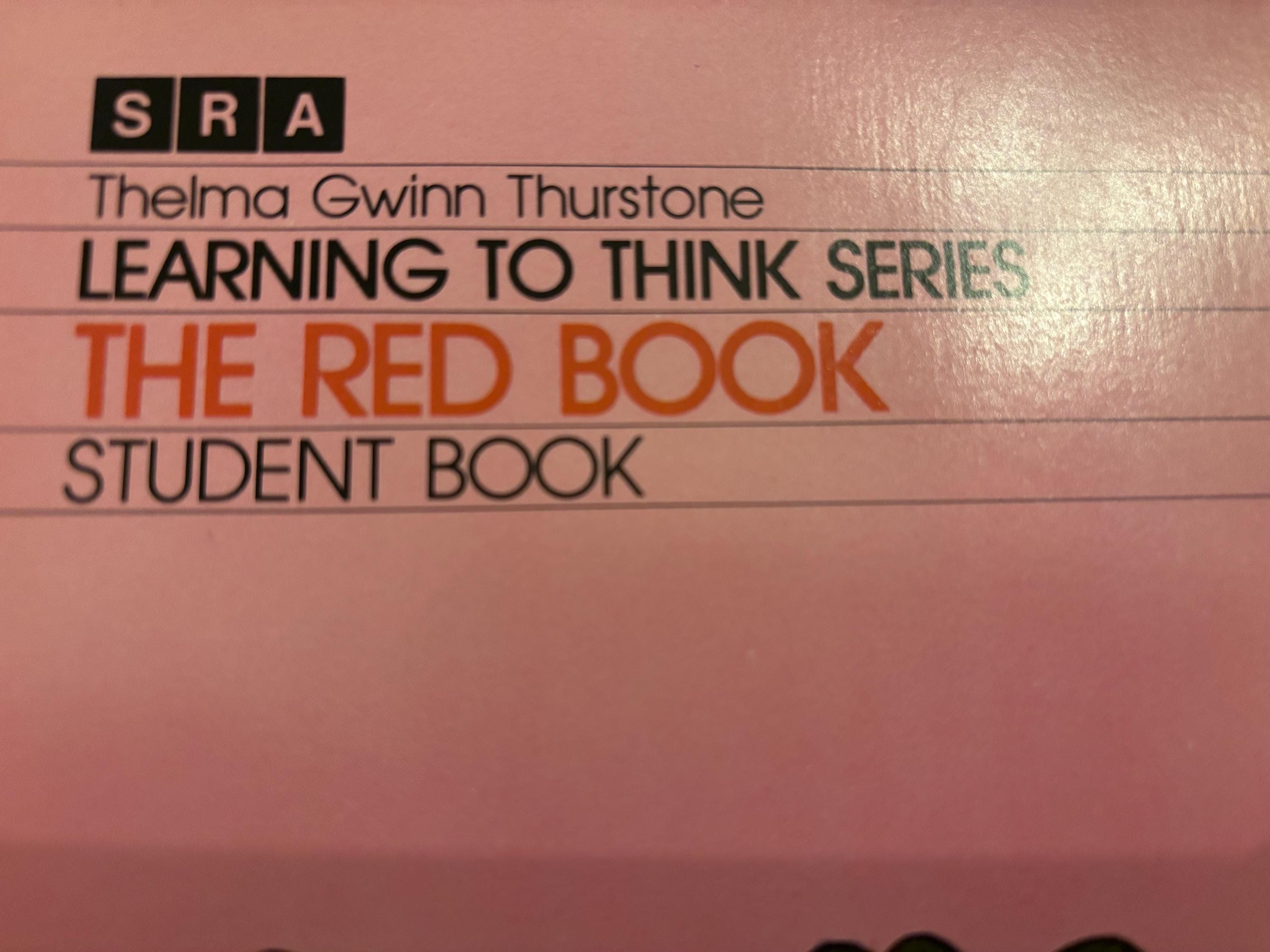 Retro 80s SRA Workbooks by Thelma Gwinnett Thurstone Learning to Think ...