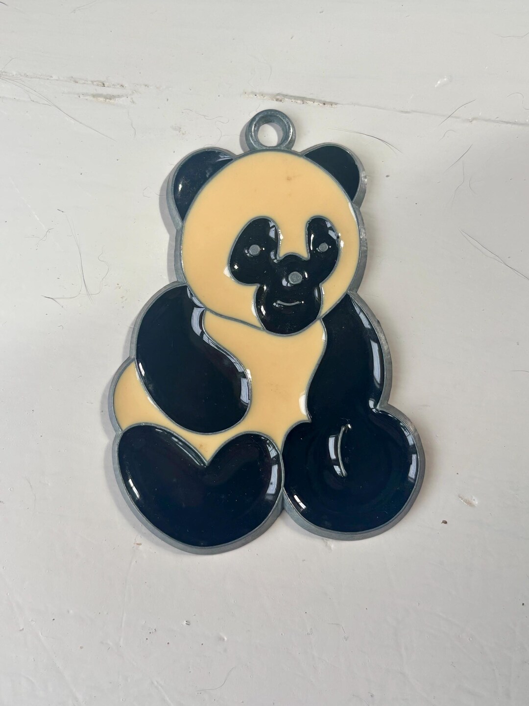 Panda Sun Catcher Glass Vintage Panda - Etsy
