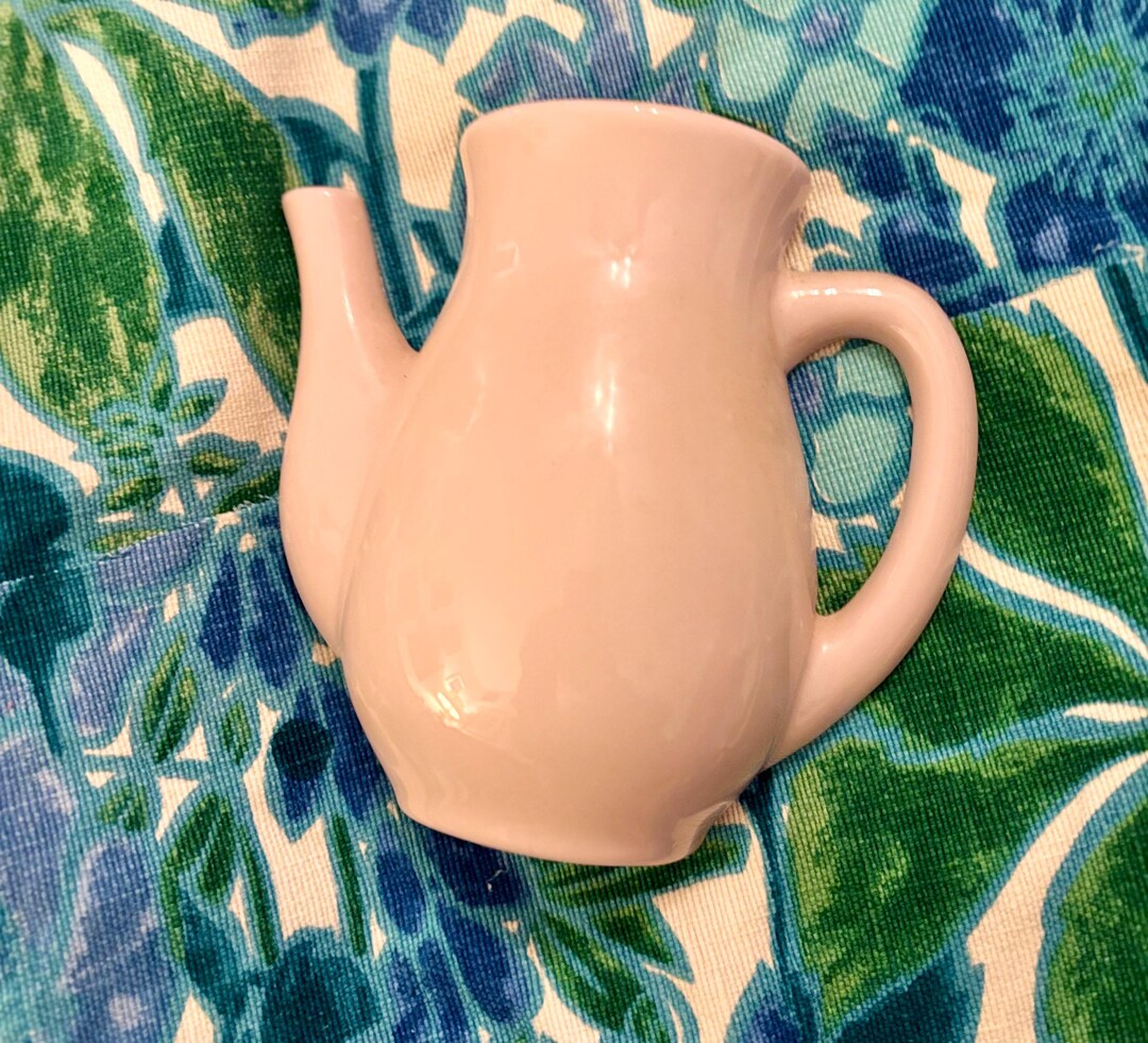 Vintage Ceramic Tea Pot Wall Pocket Shabby Chic Farmhouse Decor Wall ...