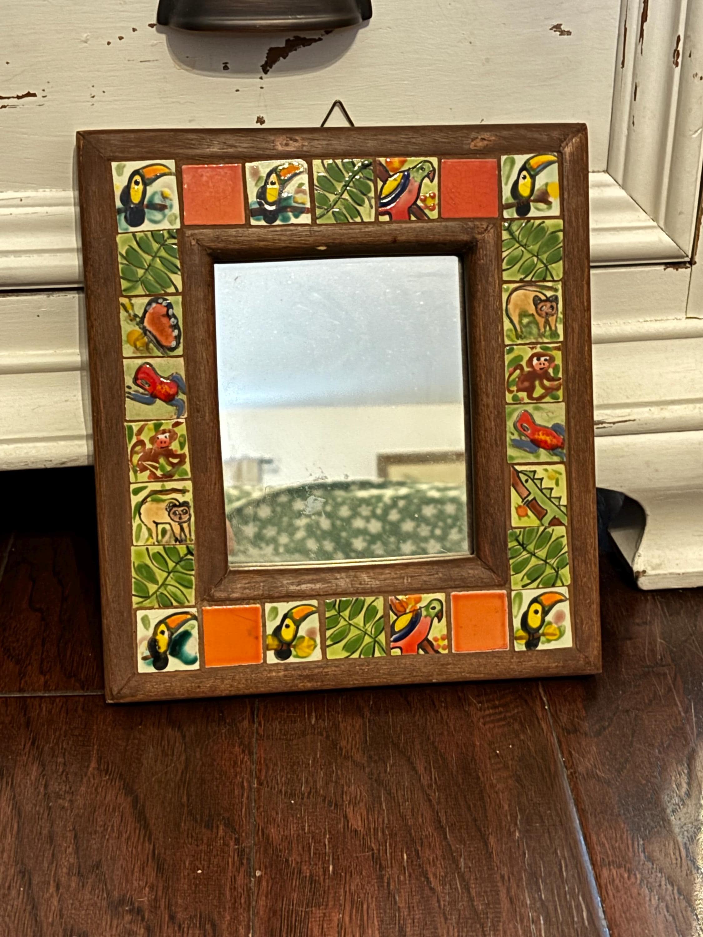 Mexican Tile Toucan Rainforest Mirror Monkeys Tropical Bird Tiles - Etsy