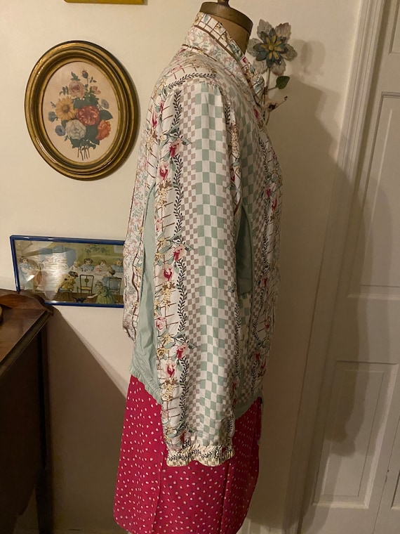 Vintage retro 80s Hunt’s Club Cottagecore floral mint… - Gem