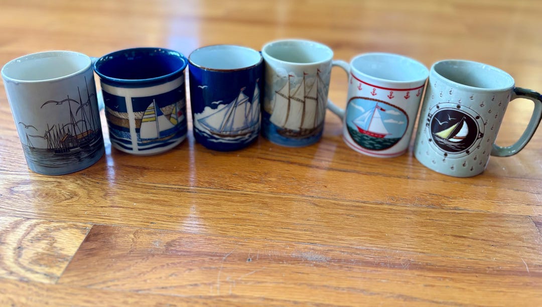 Vtg Sailboat Ocean Themed Mugs: Otagiri, Curzon You Choose - Etsy