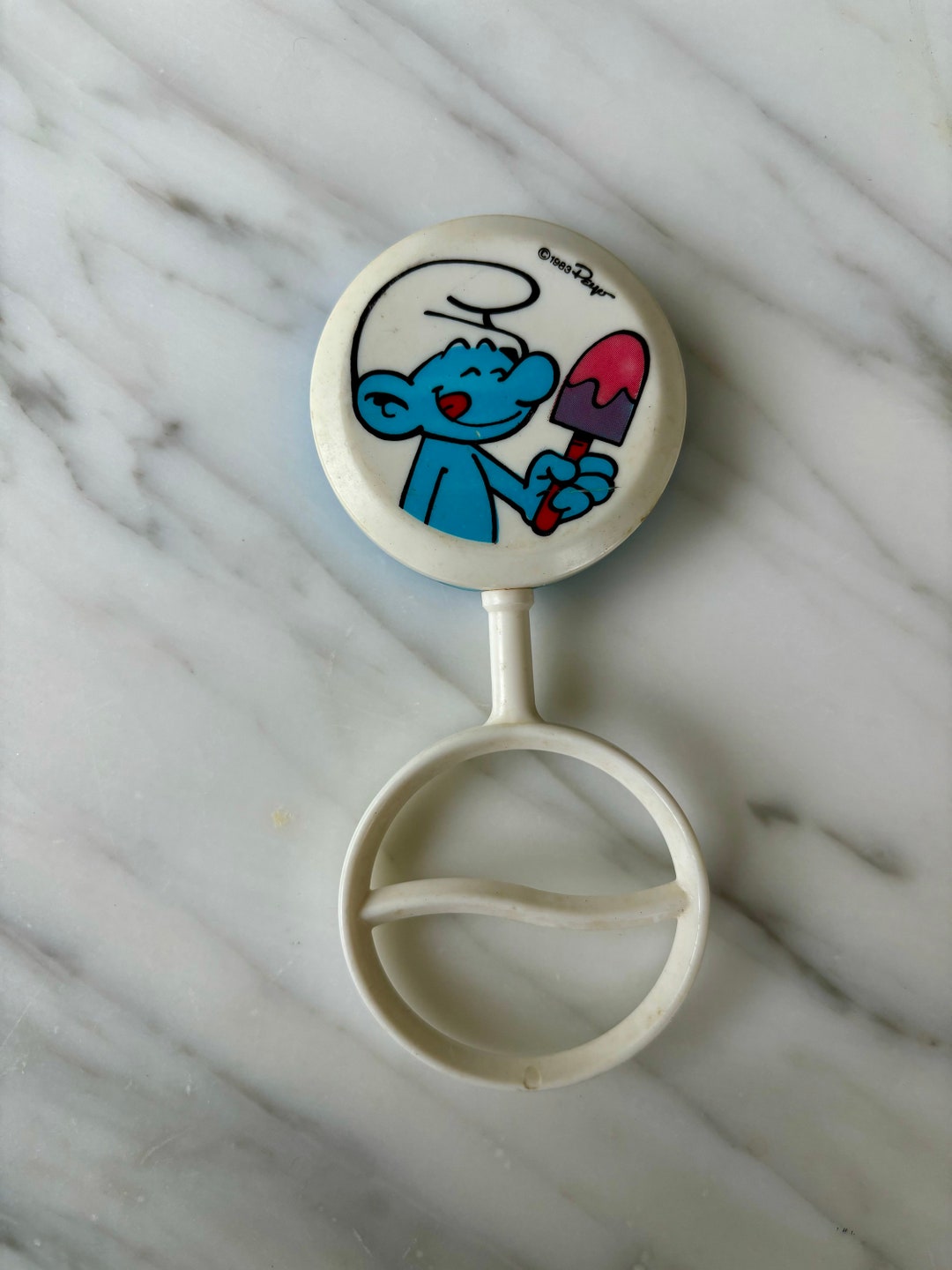 Retro Smurf Baby Rattle 80s Smurfs Vintage Rattle - Etsy